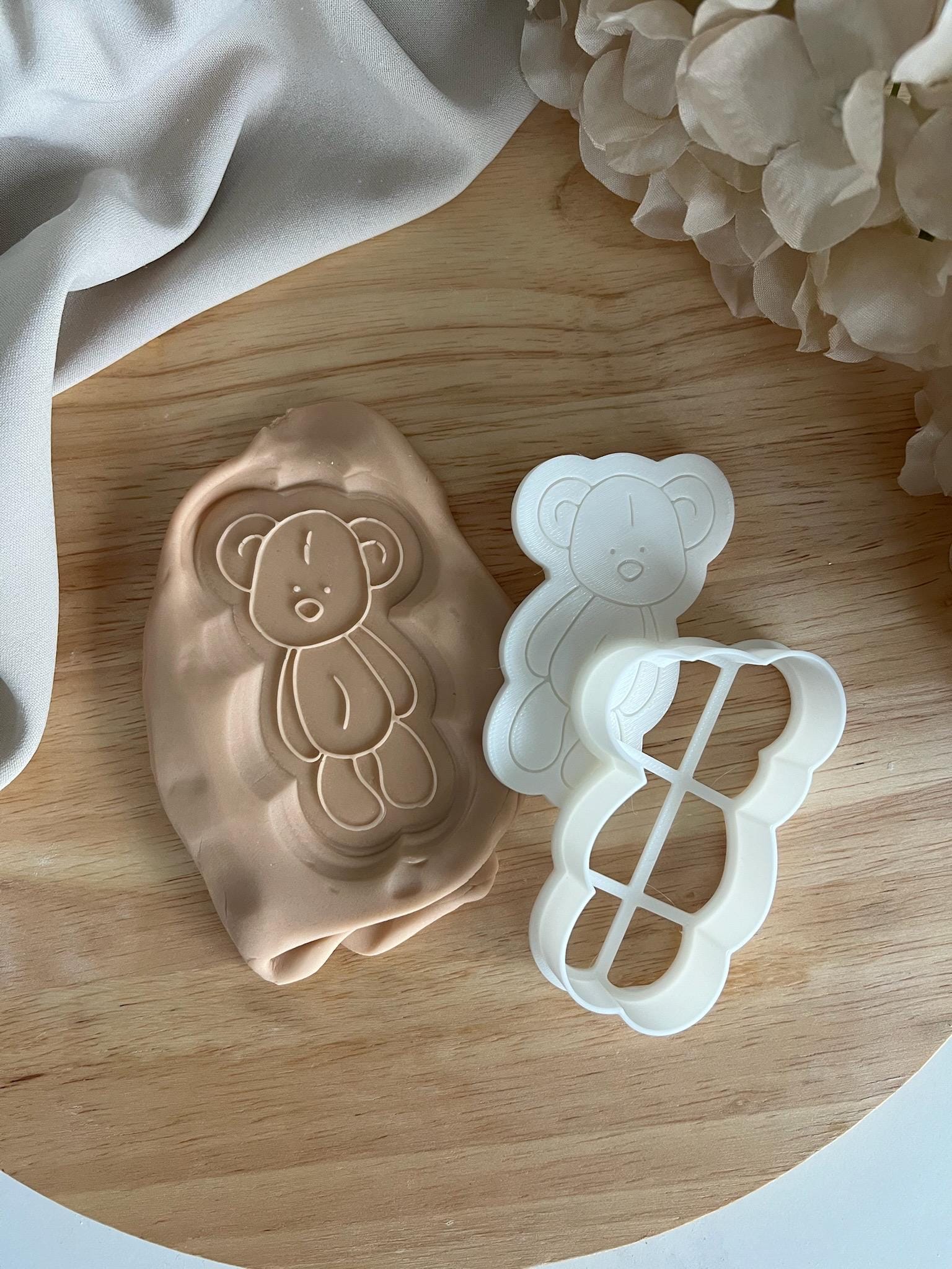 Carimbo e cortador de fondant Bear 2 | Conjunto de carimbo e cortador ...