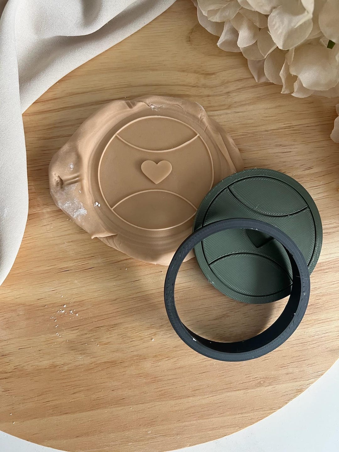 Tennis Ball Fondant Stamp and Cutter | Cookie Stamp and Cutter Set ...