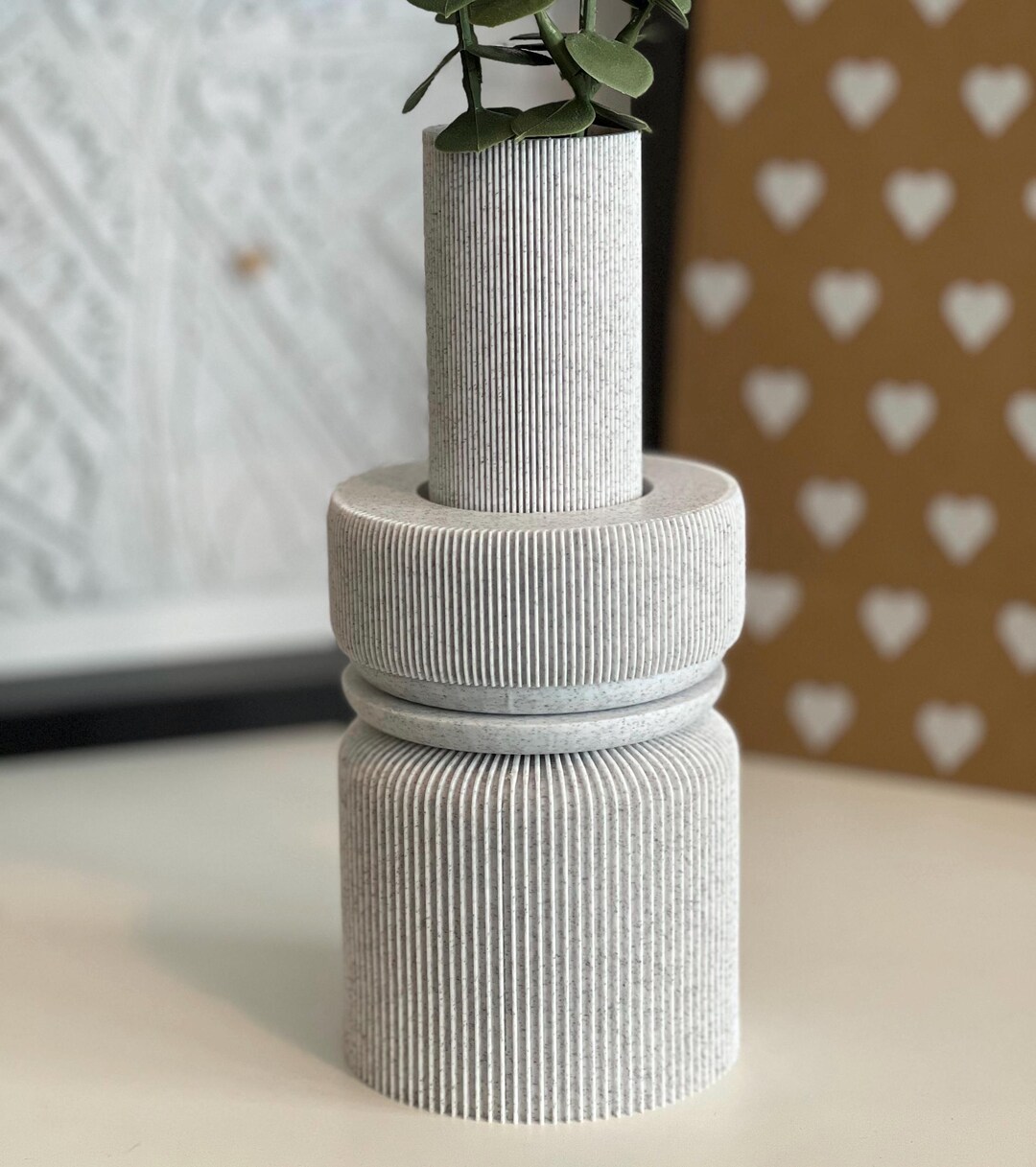 MIA 3D Printed Vase Home Dried Flowers Modern Stylish Decor With a ...