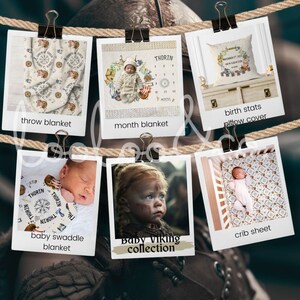 Viking Baby Custom Standard Crib Sheet, Nordic Baby Viking, Name Fitted ...
