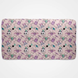 Pastel Goth Baby Custom Crib Sheet, Kawaii Soft Goth Baby Fitted Crib ...