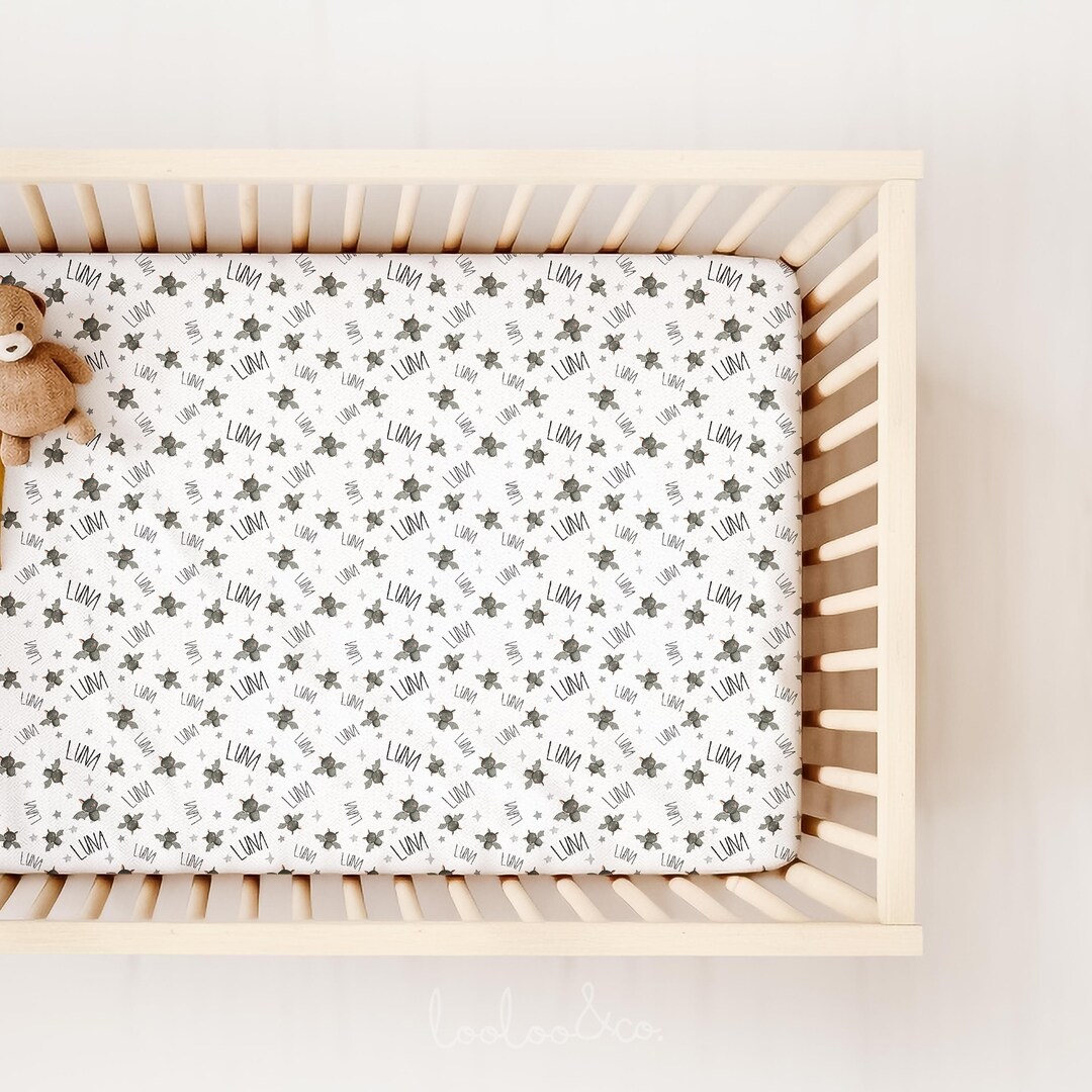 Baby Bat Custom Crib Sheet, Goth Baby Fitted Crib Sheets Boy, Gothic ...