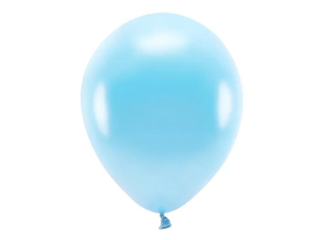 Shiny Light Blue Balloons, Metallic Blue Eco-friendly Balloons, Boys ...