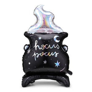 Giant Standing Hocus Pocus Cauldron Foil Balloon, Witch Theme Party ...