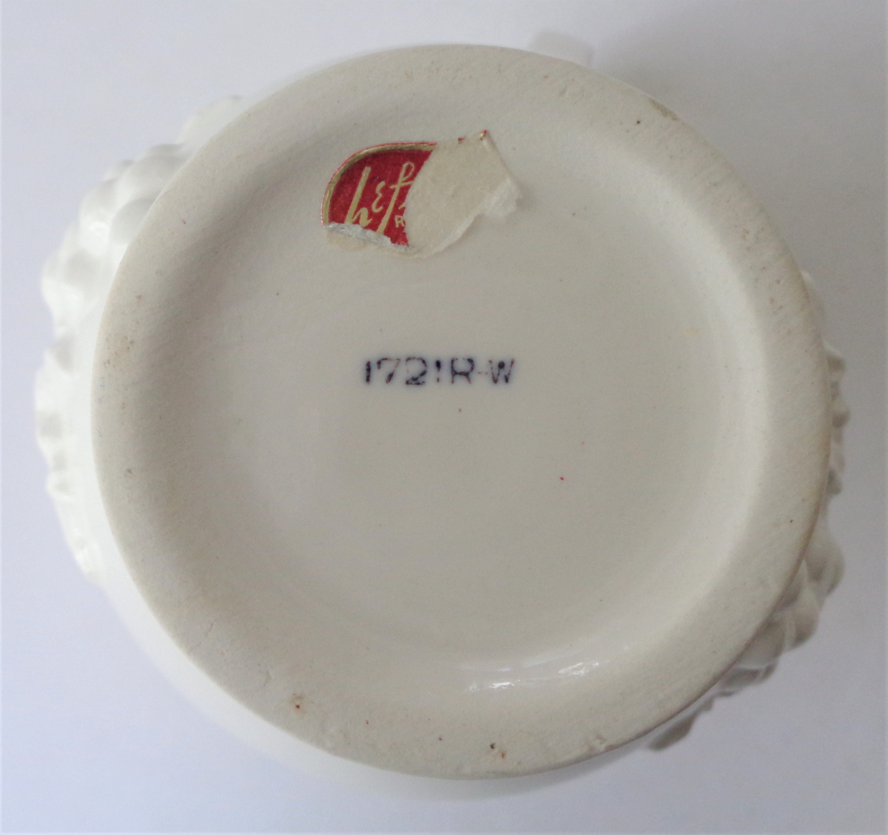 Vintage Lefton China White Pitcher and Bowl Set Raised Fruit Design ...