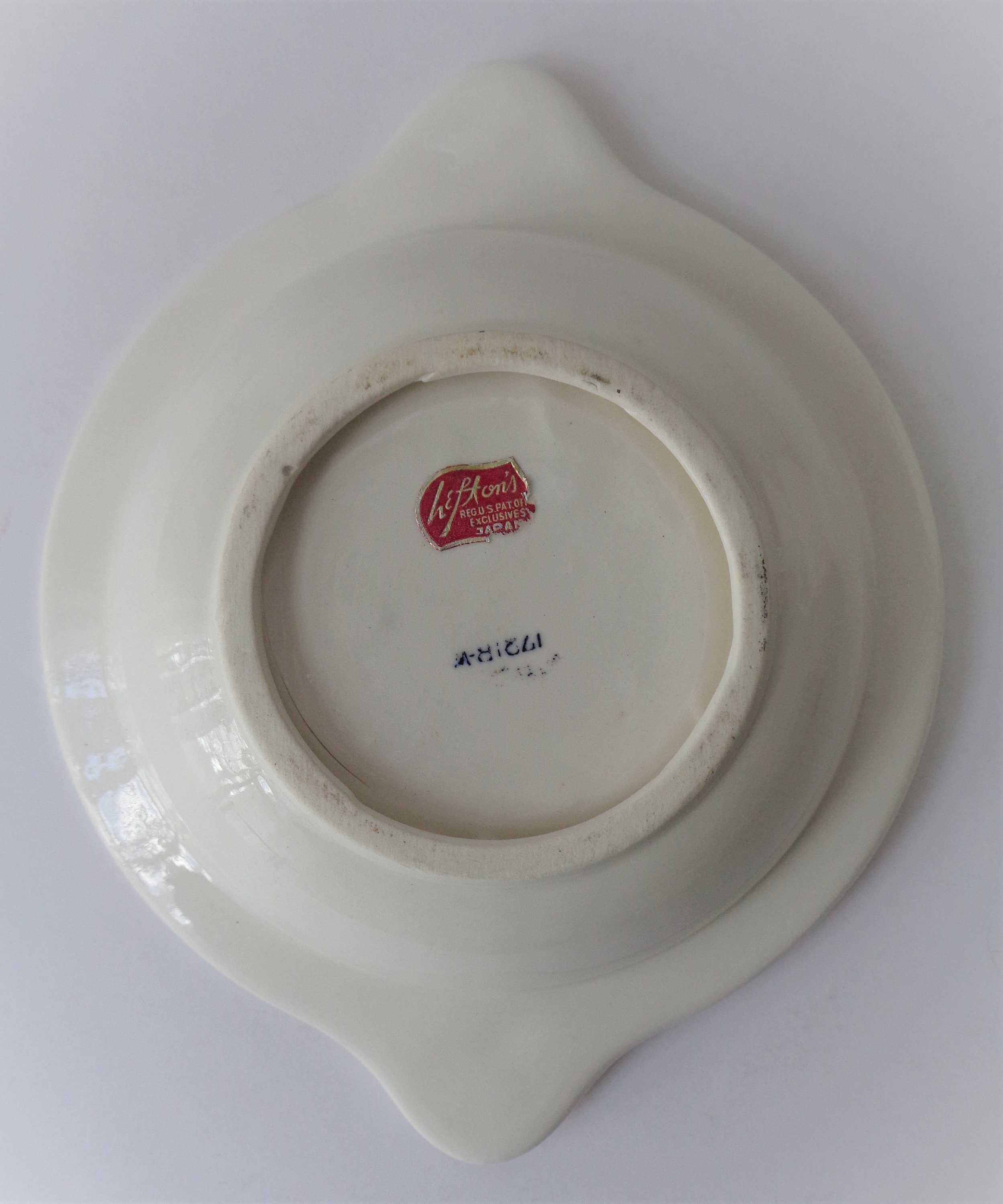 Vintage Lefton China White Pitcher and Bowl Set Raised Fruit Design ...