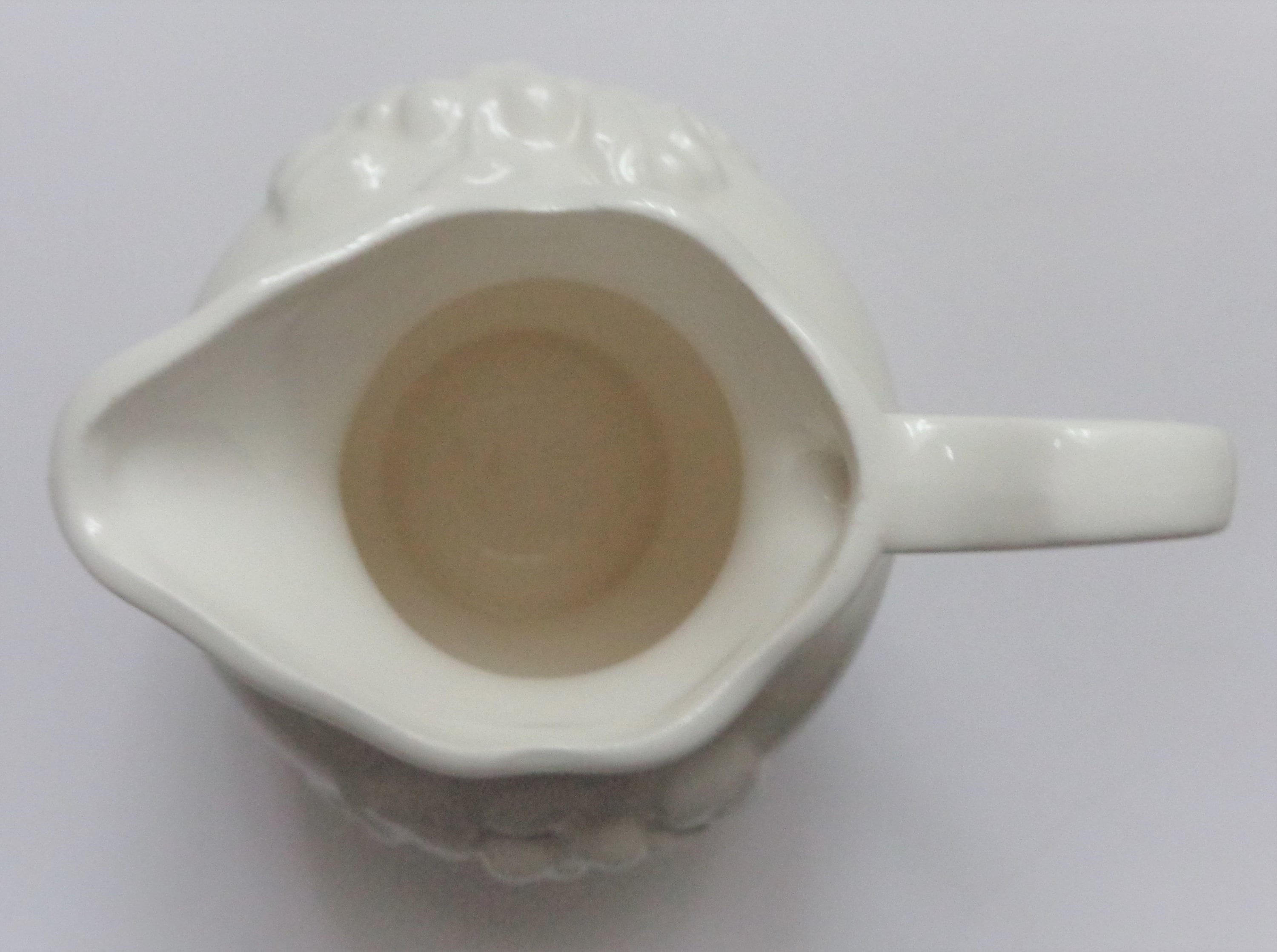 Vintage Lefton China White Pitcher and Bowl Set Raised Fruit Design ...