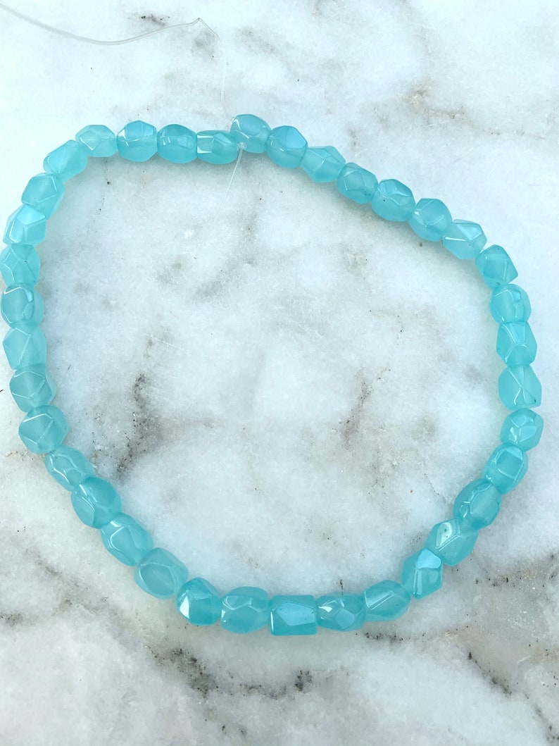 40cm-15’ String of Blue Jade Nuggets for Jewellery Making - Etsy