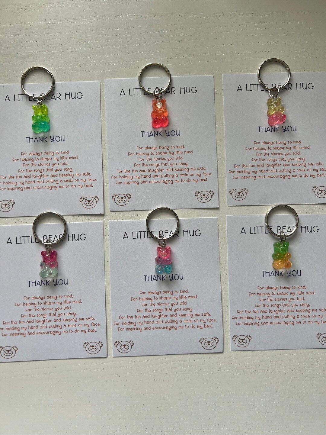 A Little Bear Hug Keyring - Etsy