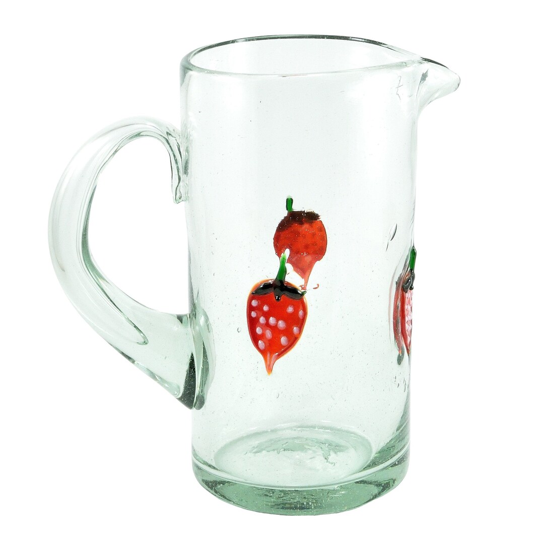 Glass Mug ICON STRAWBERRY Cilindro Normal 1200ml - Etsy