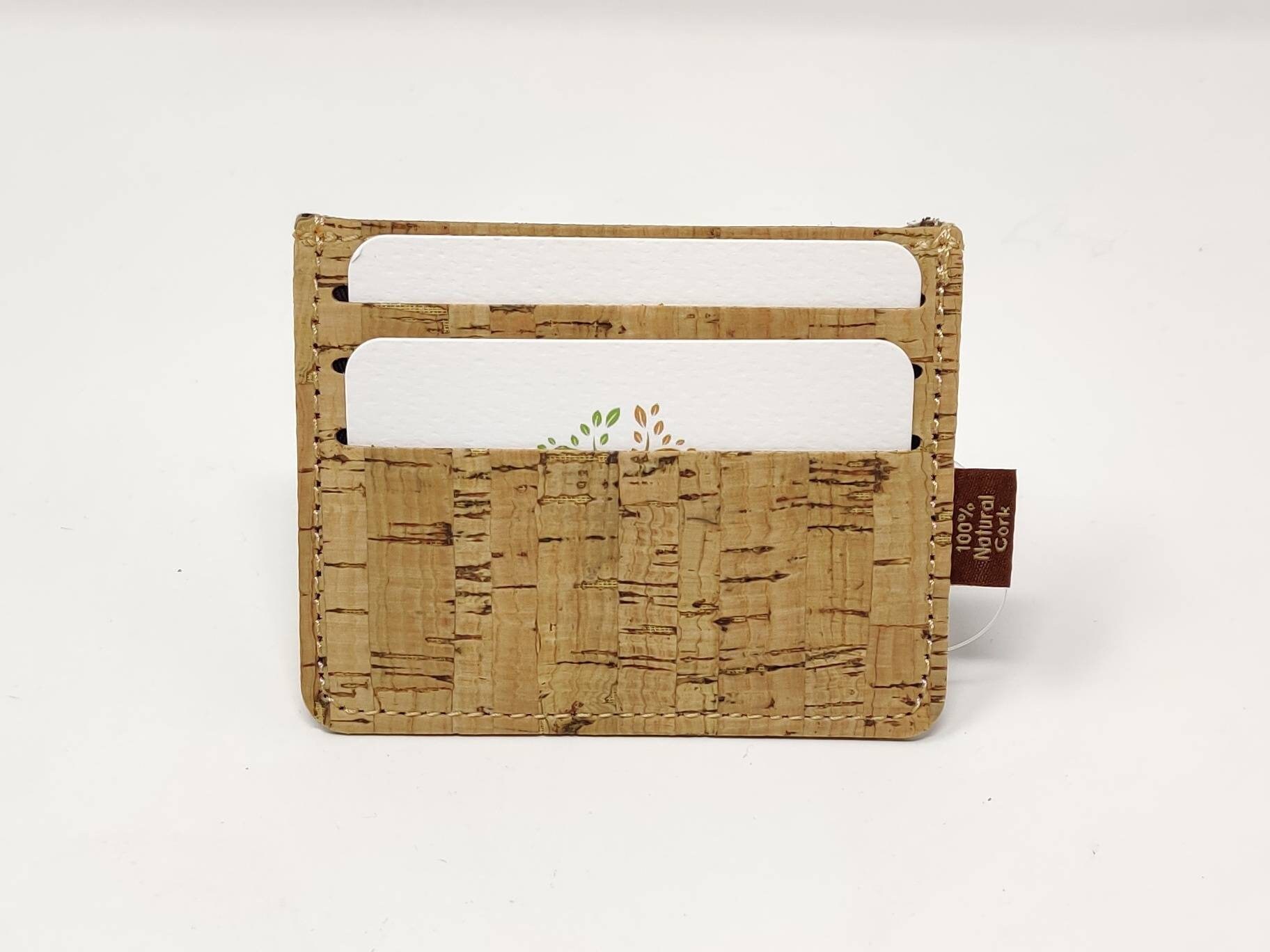 Cork Card Holder Super Lightweight 100% Original Cork Vegan Eco ...