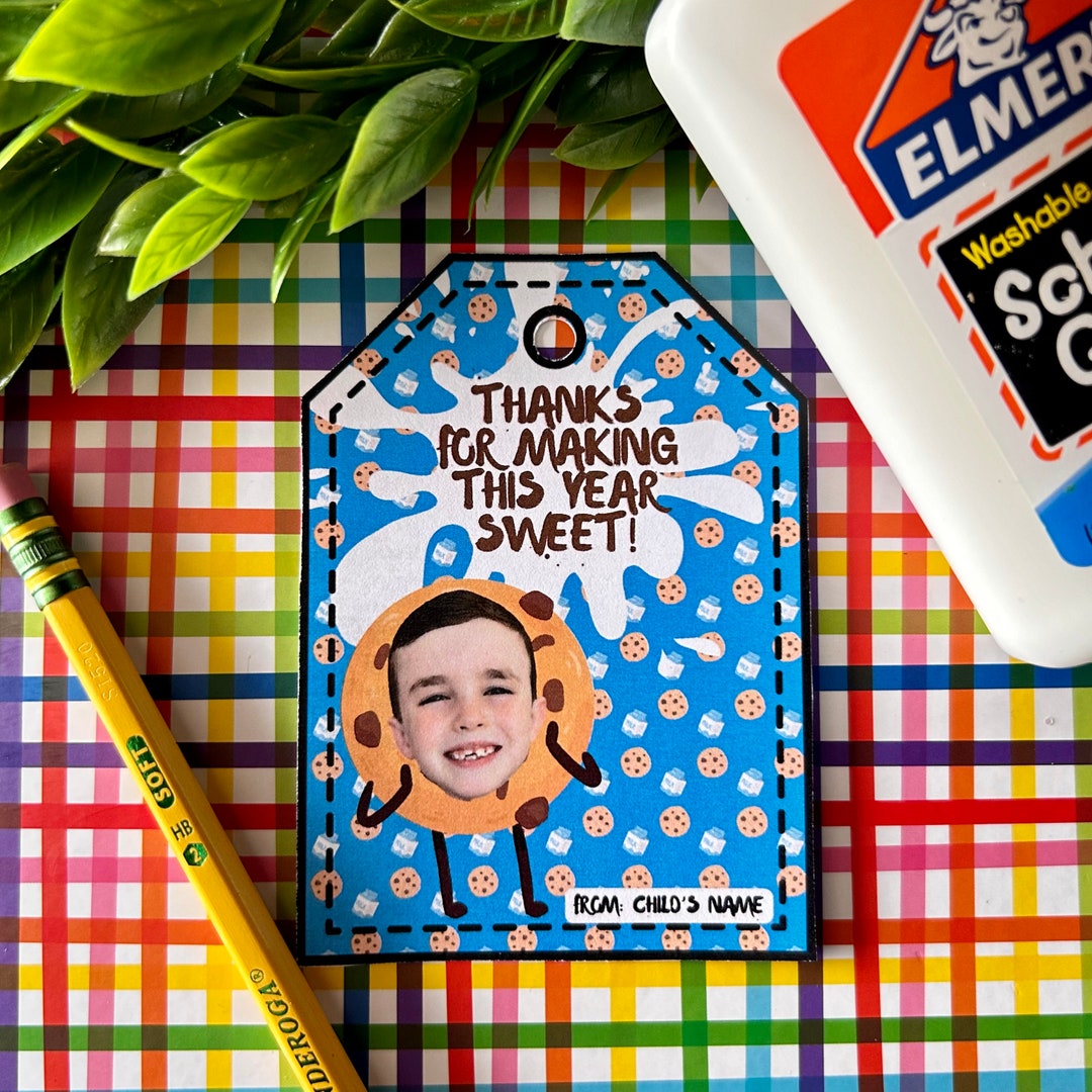 Custom Teacher Appreciation Gift Tag With Your Photo Digital Download ...