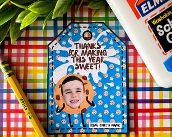 Custom Teacher Appreciation Gift Tag With Your Photo Digital Download ...