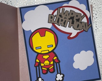 Iron Man Birthday Cards - Etsy