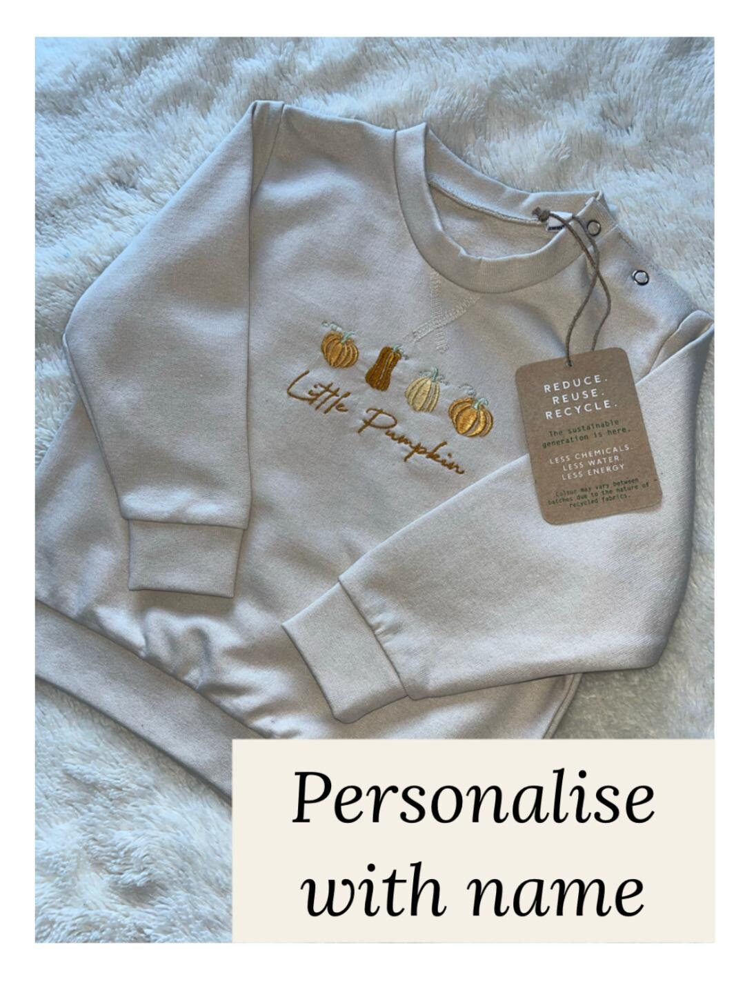 Pumpkin Jumper - Embroidered Baby, Toddler, Children's Autumn ...