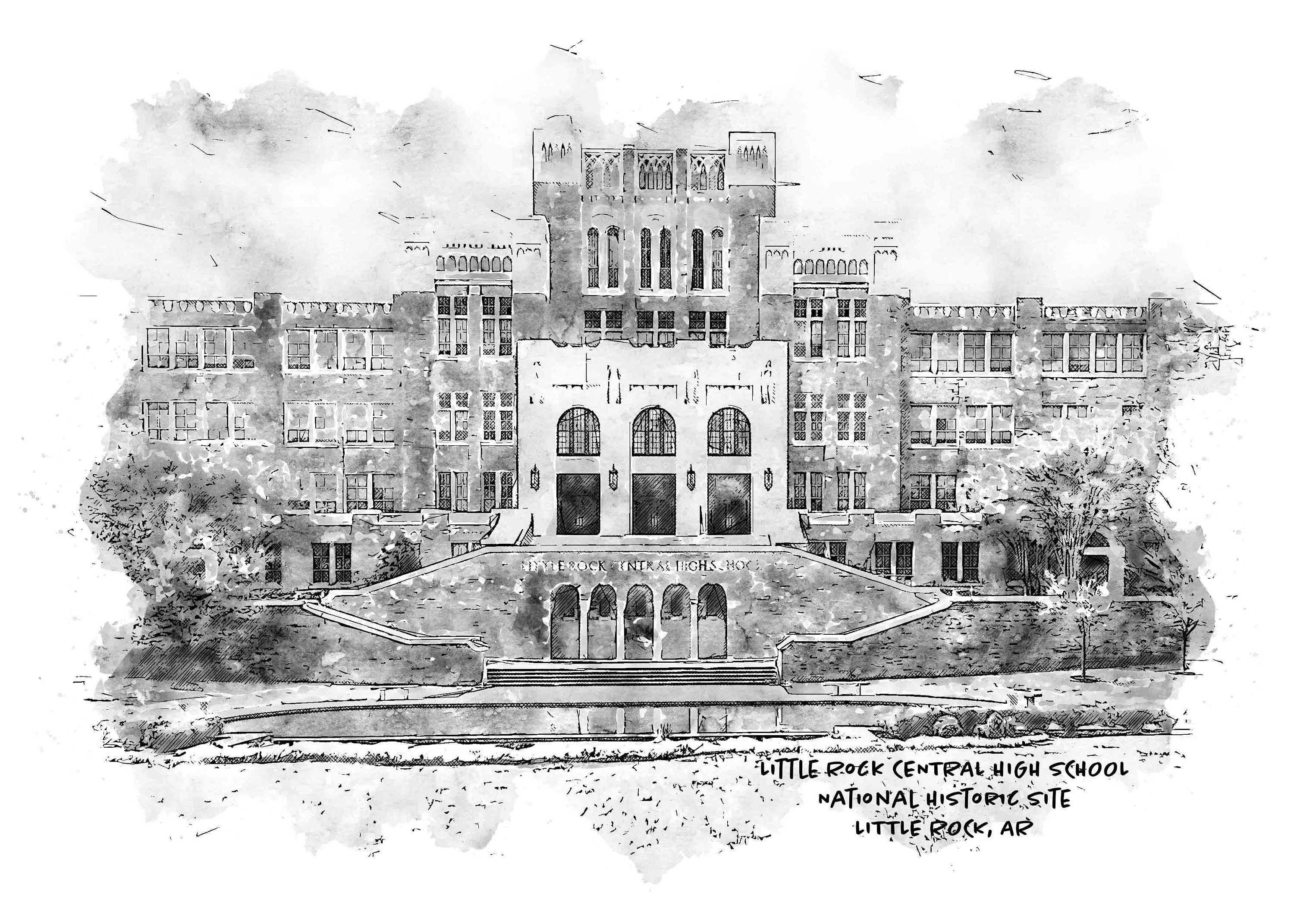 Little Rock Drawing 40+ Drawing Of A Little Rock Arkansas Stock