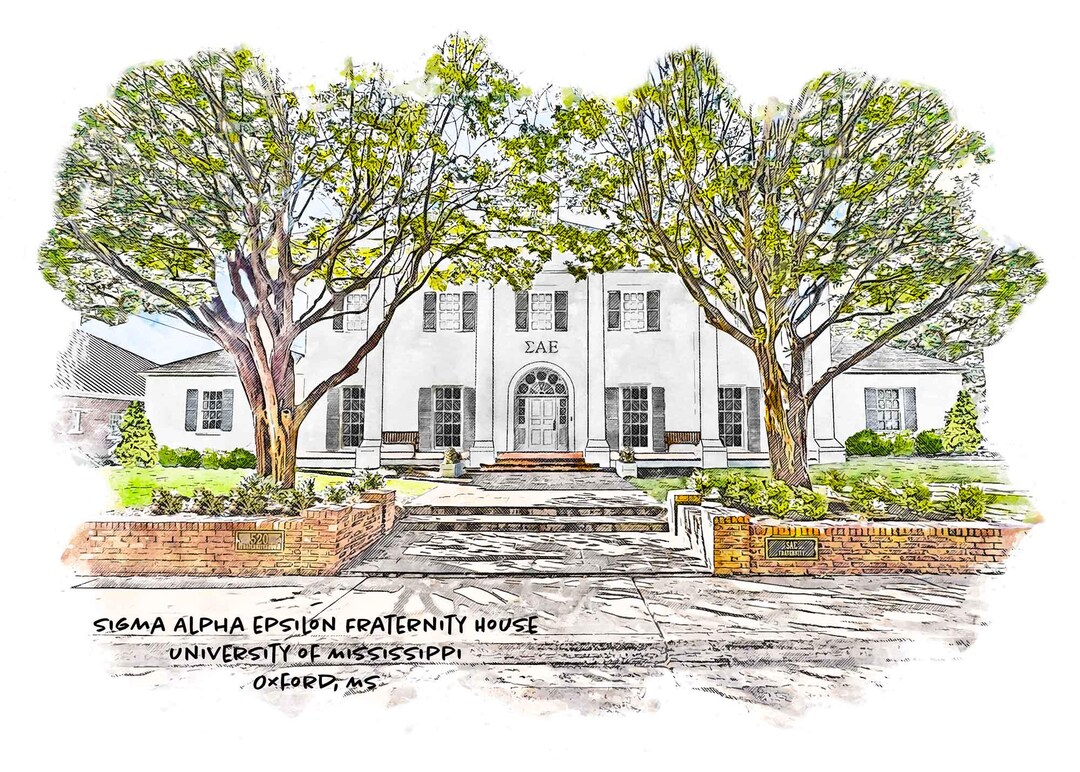 Sigma Alpha Epsilon Fraternity House at Ole Miss, Gamma Chapter, Art ...