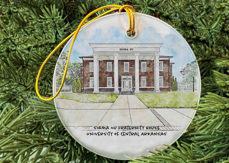 Sigma Nu Fraternity House at UCA Art Print | Lambda Phi Chapter ...