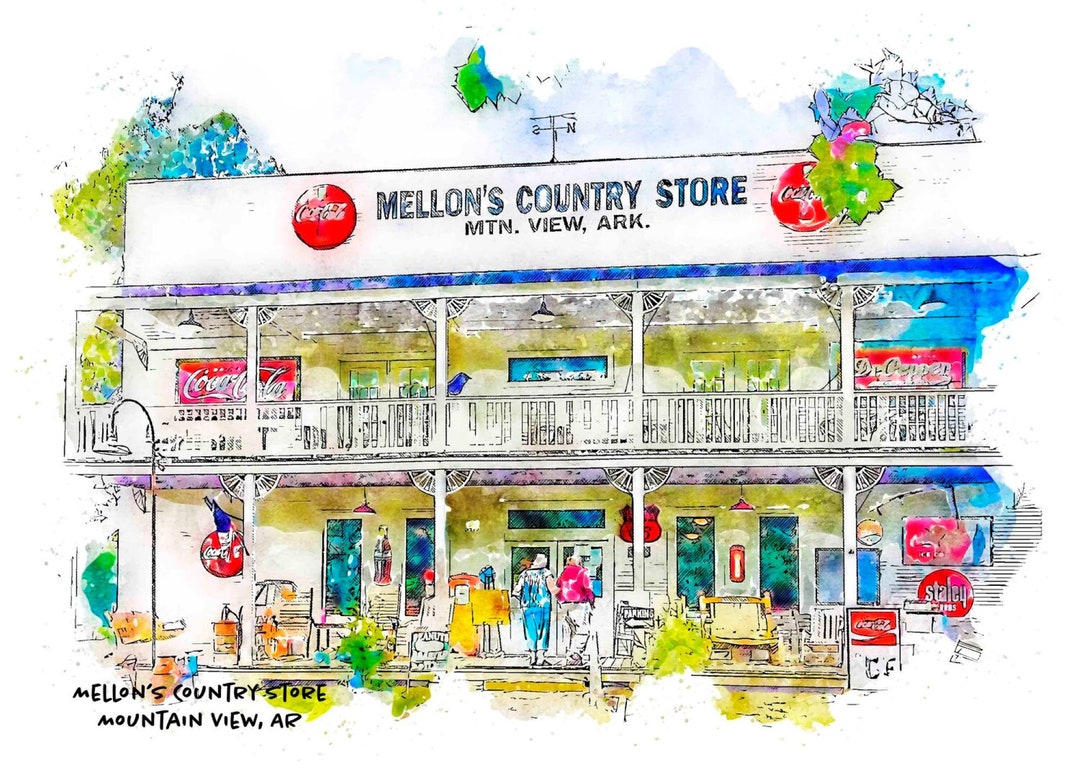 Mellon’s Country Store, Mountain View, Arkansas, Arkansas Art, Arkansas ...
