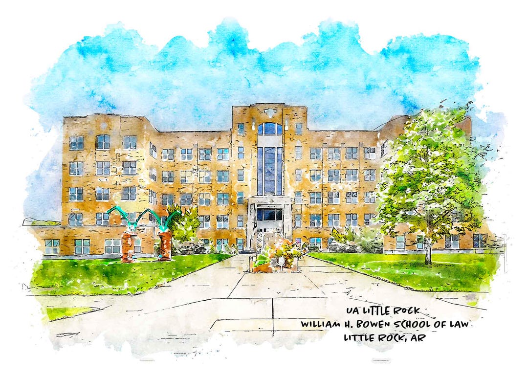 Bowen Law School at UALR Art Print | Graduation or Bar Exam Gift ...