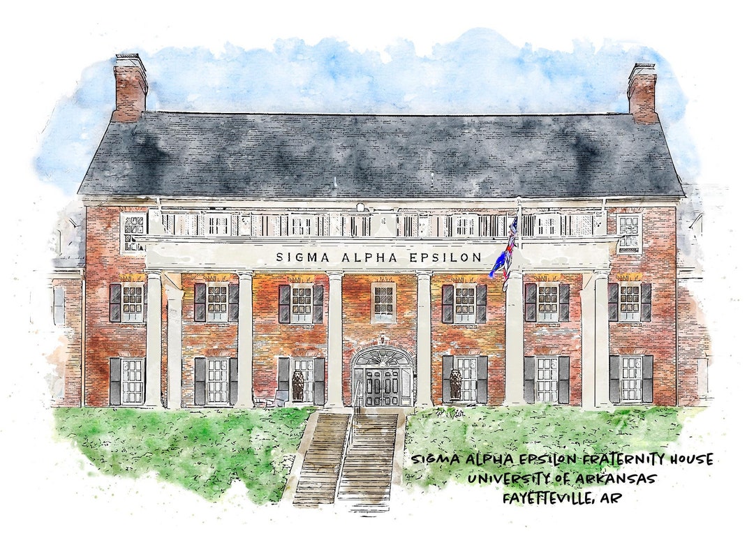 Sigma Alpha Epsilon Fraternity House at UARK, Upsilon Chapter, Art ...