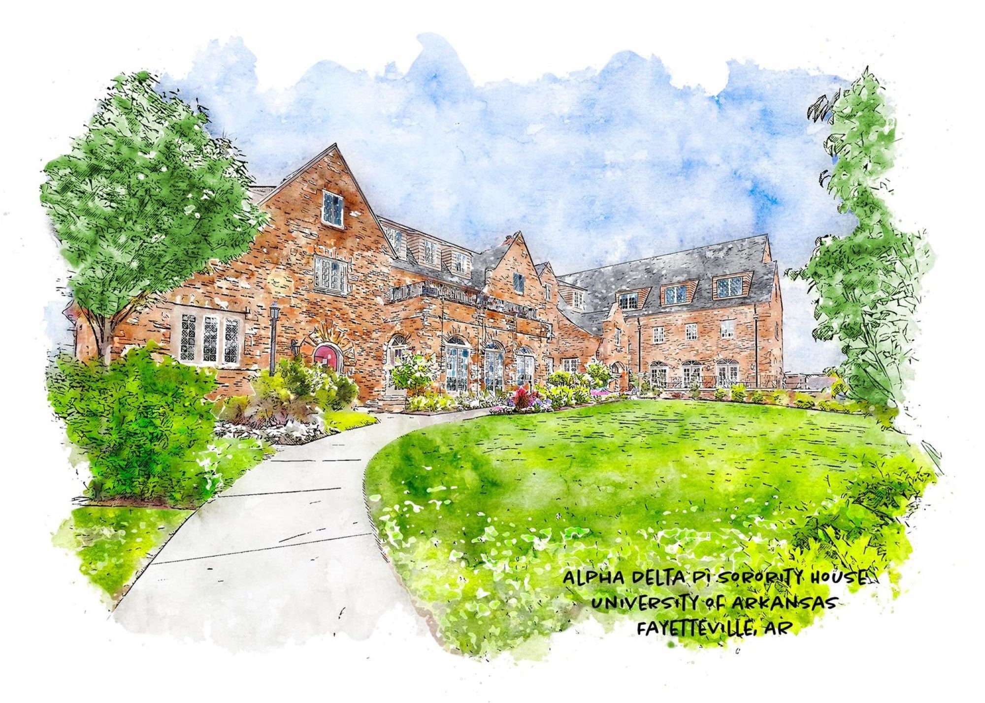 Alpha Delta Pi Sorority House at the University of Arkansas, UARK ...