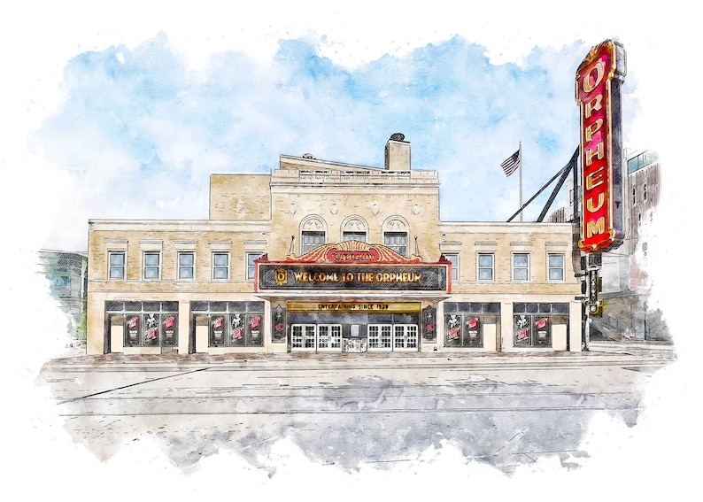 Orpheum Theatre, Memphis, Tennessee, Memphis Art, Memphis Print ...