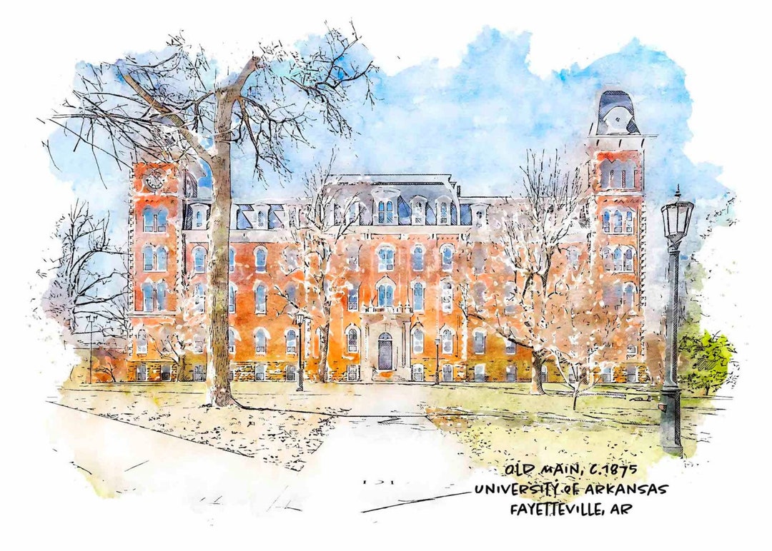 Old Main, University of Arkansas, Fayetteville, Arkansas, Arkansas ...