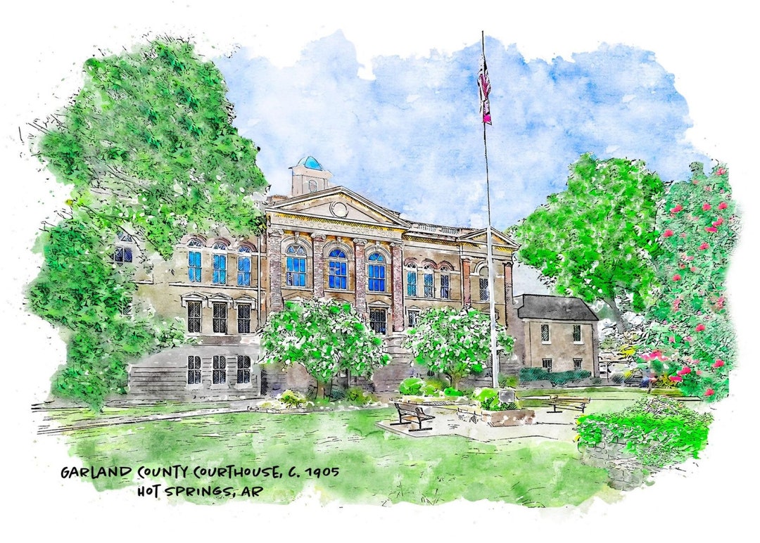 Garland County Courthouse, Hot Springs, Arkansas, Arkansas Art ...