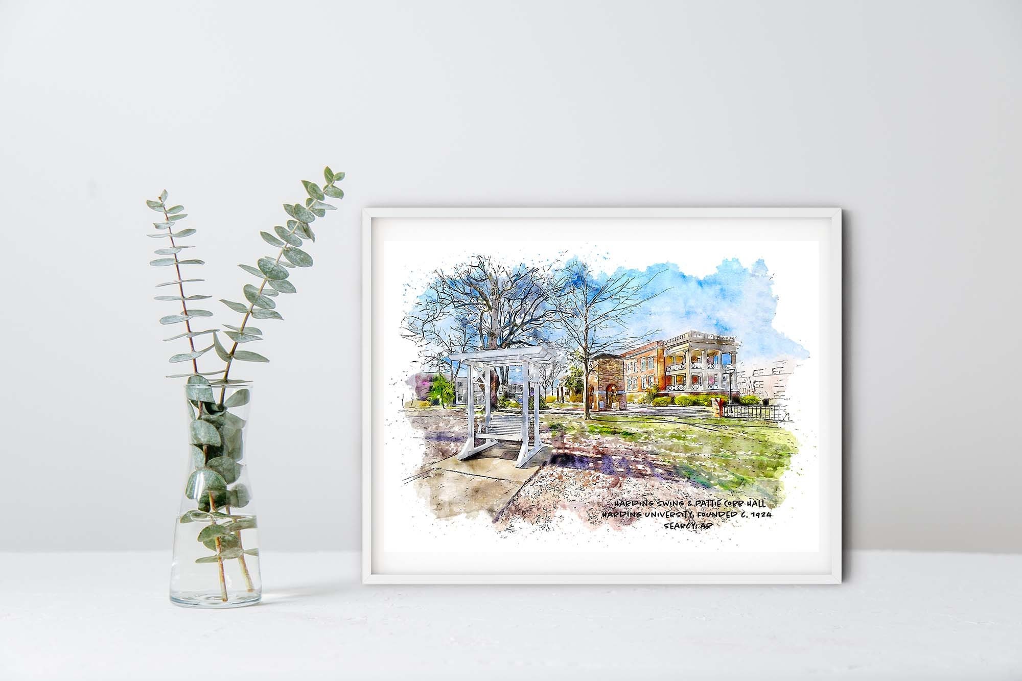 Harding Swing and Pattie Cobb Hall, Harding University, Searcy ...