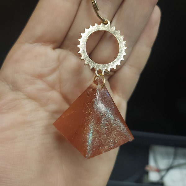 Pyramid Keychain - Etsy