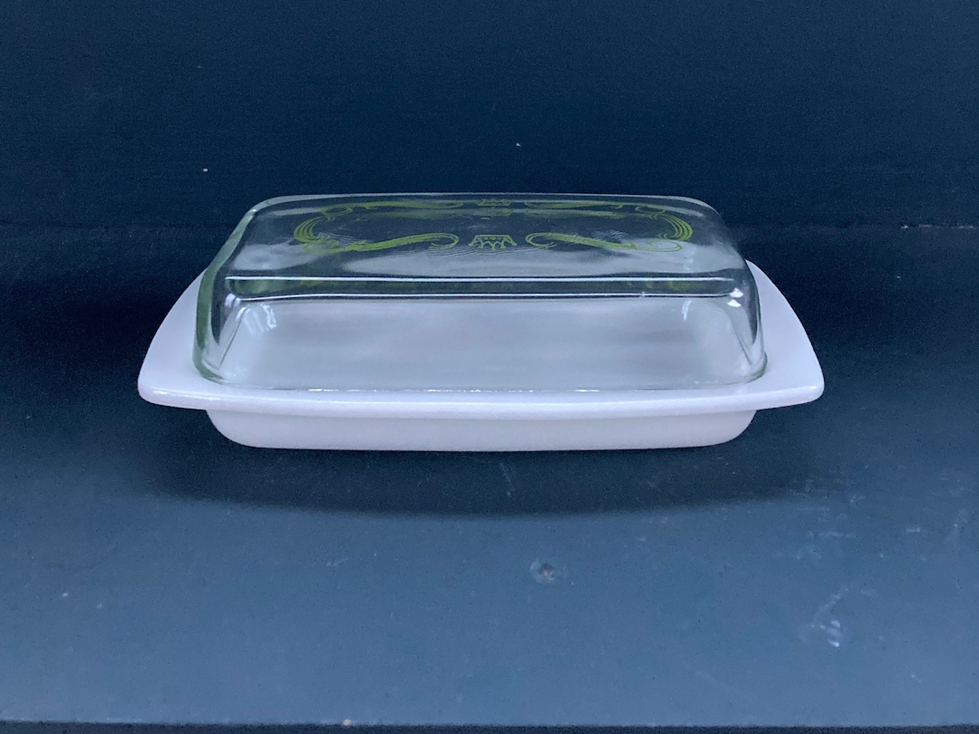 Retro Pyrex Butter Dish - Etsy