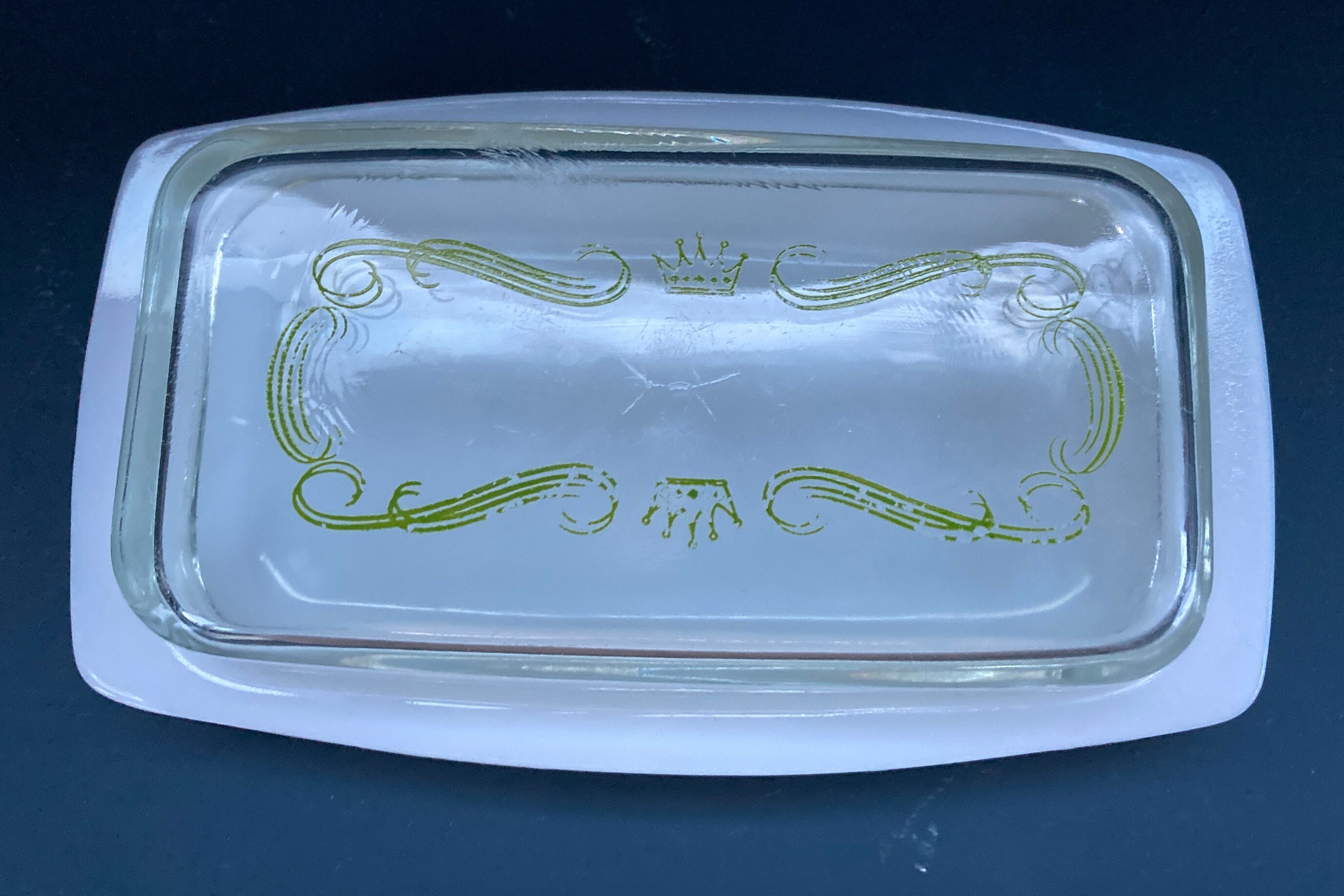 Retro Pyrex Butter Dish - Etsy