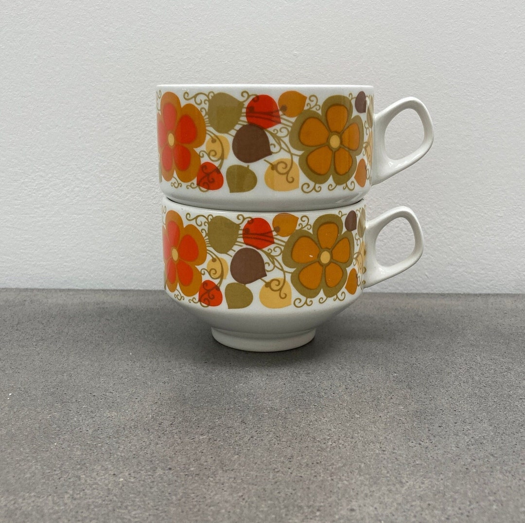 Mid Century Coffee Cup - Etsy