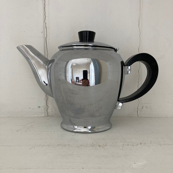 Chrome Teapot - Etsy