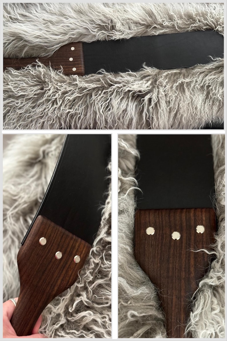 The Black Strap - Handcrafted English Bridle Leather Spanking Strap W ...
