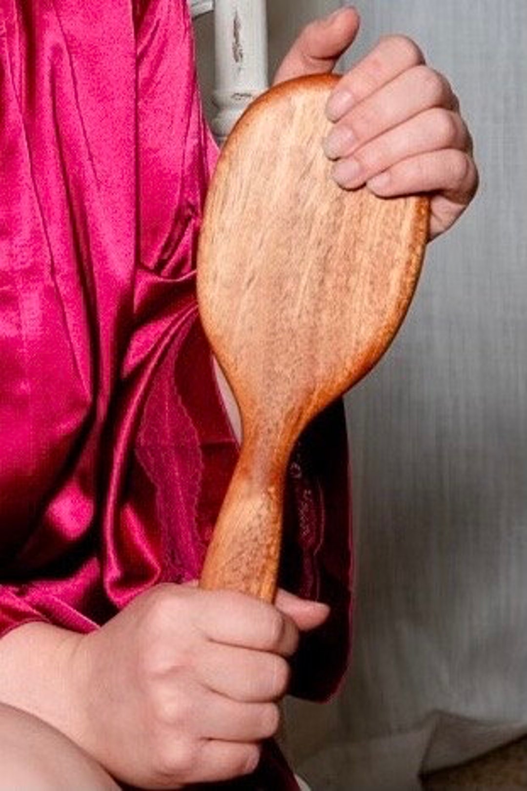 Stevie Roses Hairbrush Spanking Paddle Your Choice Of 3 Beautiful Hardwoods 115 Hairbrush Style