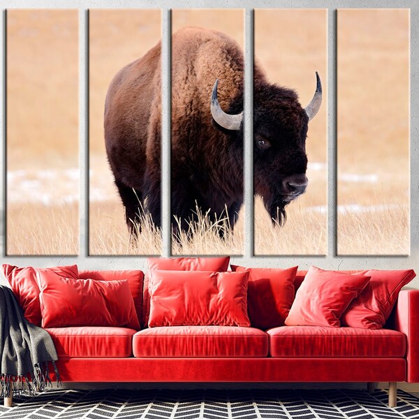 Bison Wall Art - Etsy