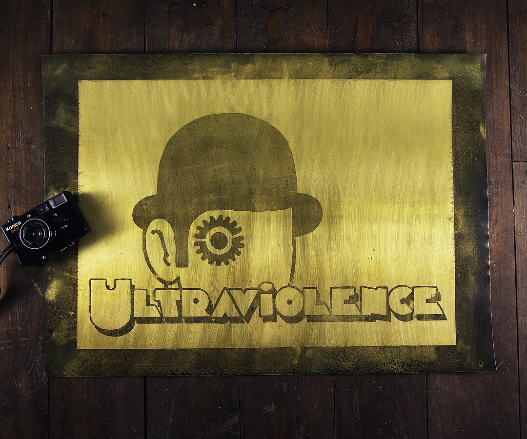 Clockwork Orange Ultraviolence Wall Art. Movie Gift, Metal Artwork. A ...