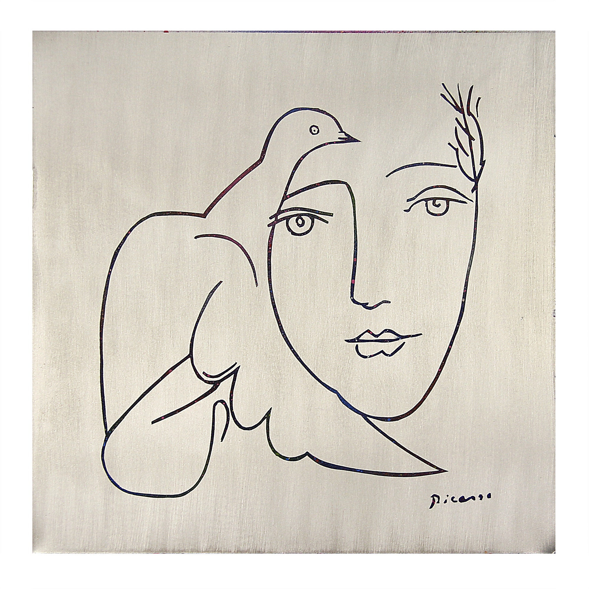 Picasso Line Drawing Wall Art. Luxury High Quality Engraved by - Etsy