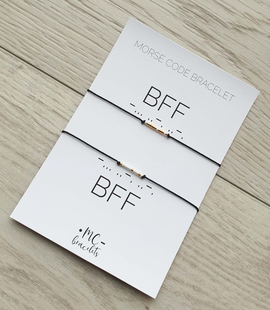 BFF Morse Code Bracelet, Best Friend Forever Gift Bracelet, Morse Code ...