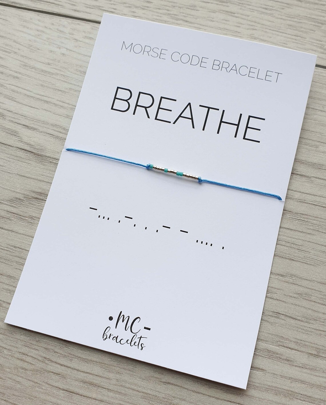 Breathe Morse Code Bracelet Breathe Jewelry Morse Code - Etsy