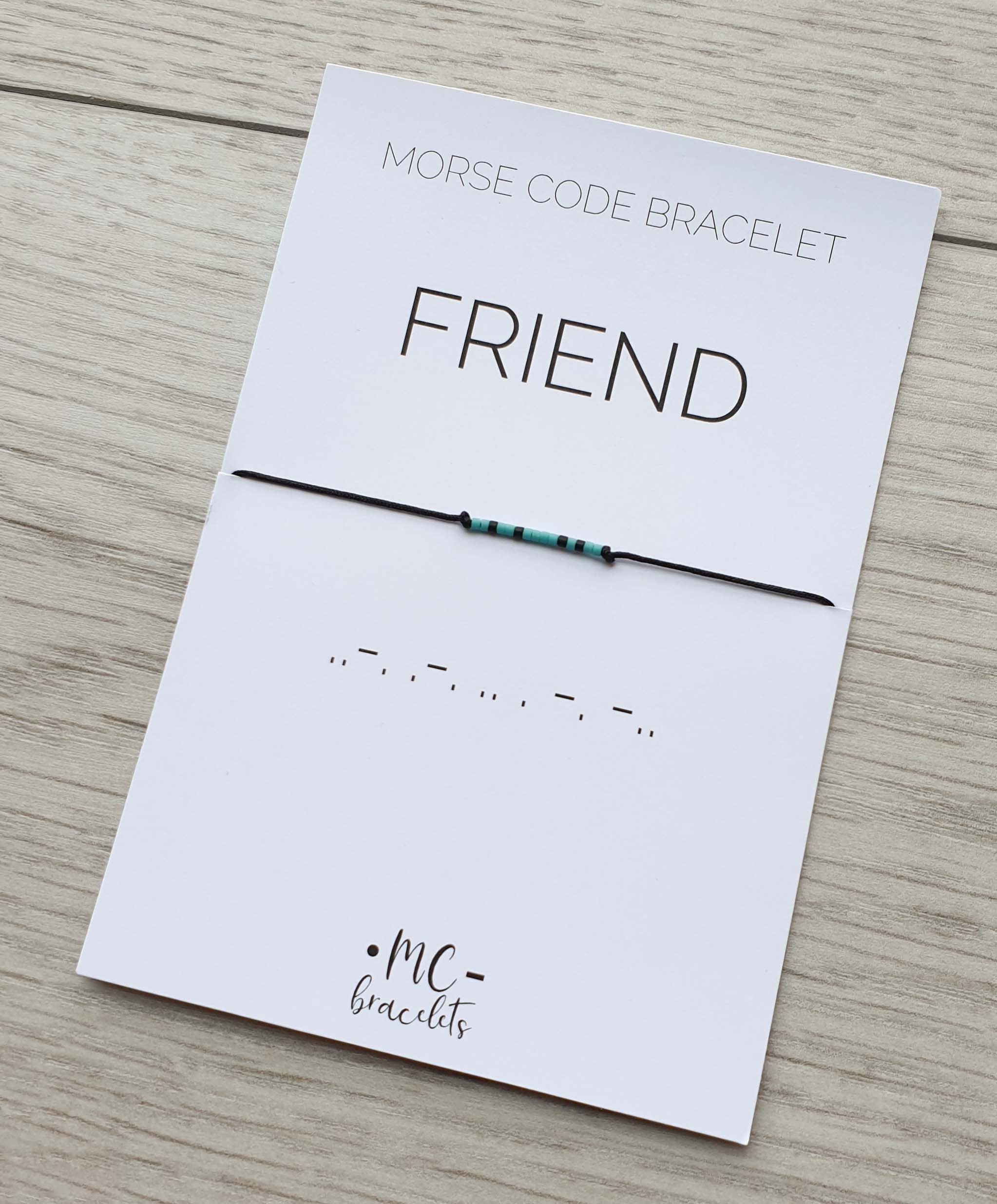Friend Morse Code Bracelet Best Friend Gift Bracelet Morse | Etsy