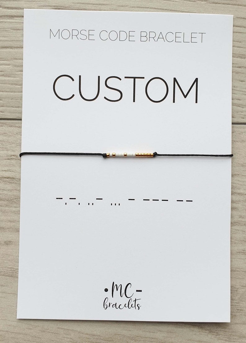 Custom Morse Code Bracelet Custom Jewelry Customized - Etsy