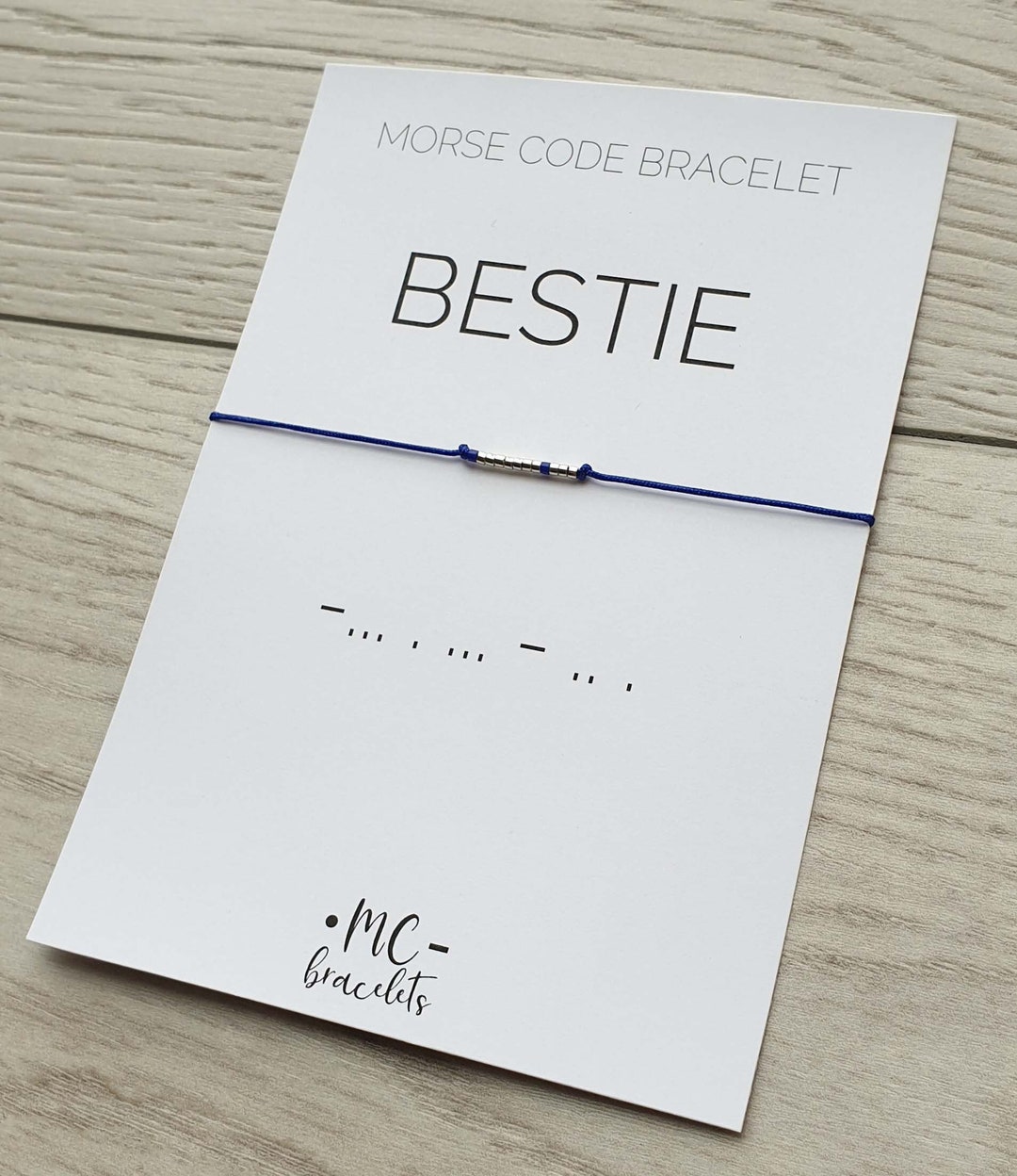 Bestie Morse Code Bracelet, Best Friend Bestie Gift Bracelet, Morse ...
