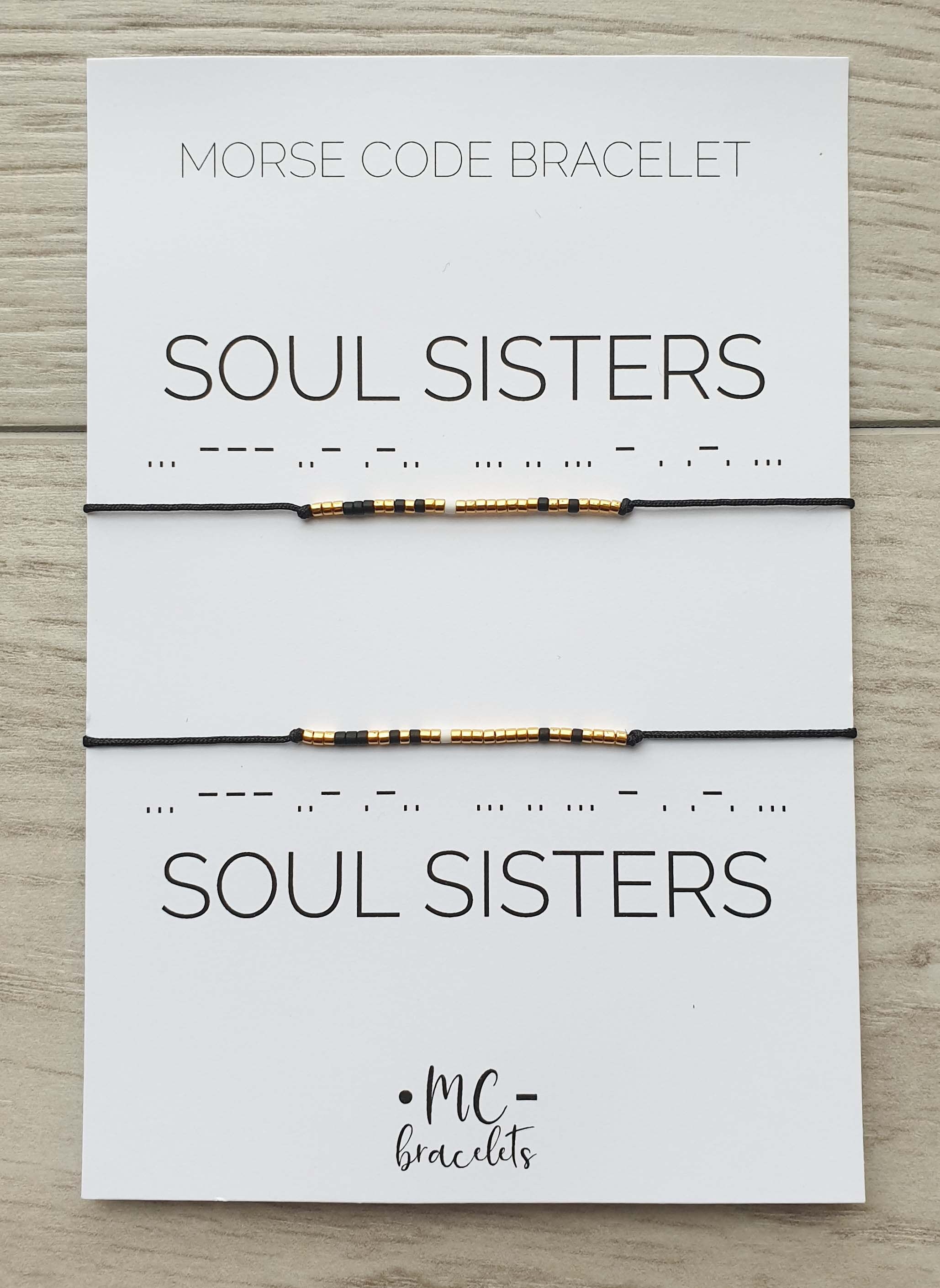 Soul Sisters Morse Code Bracelet Soul Sister Gift Bracelet - Etsy