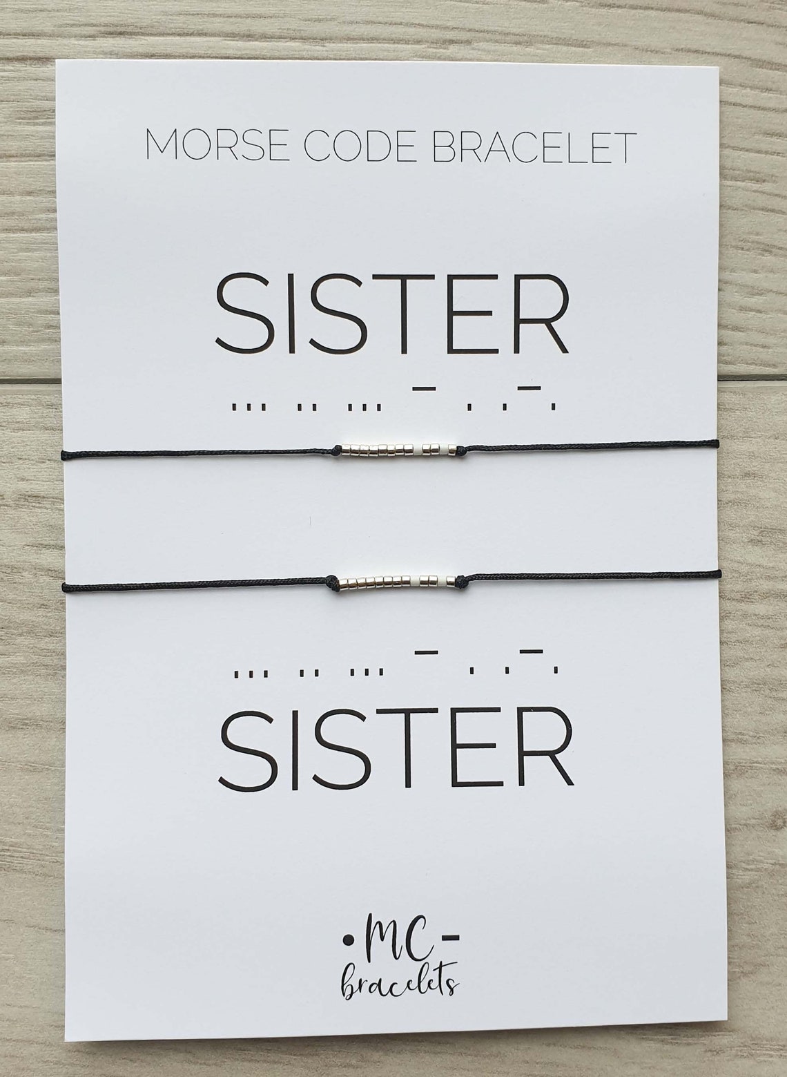 Sister Morse Code Bracelet Sisters Jewelry Morse Code | Etsy