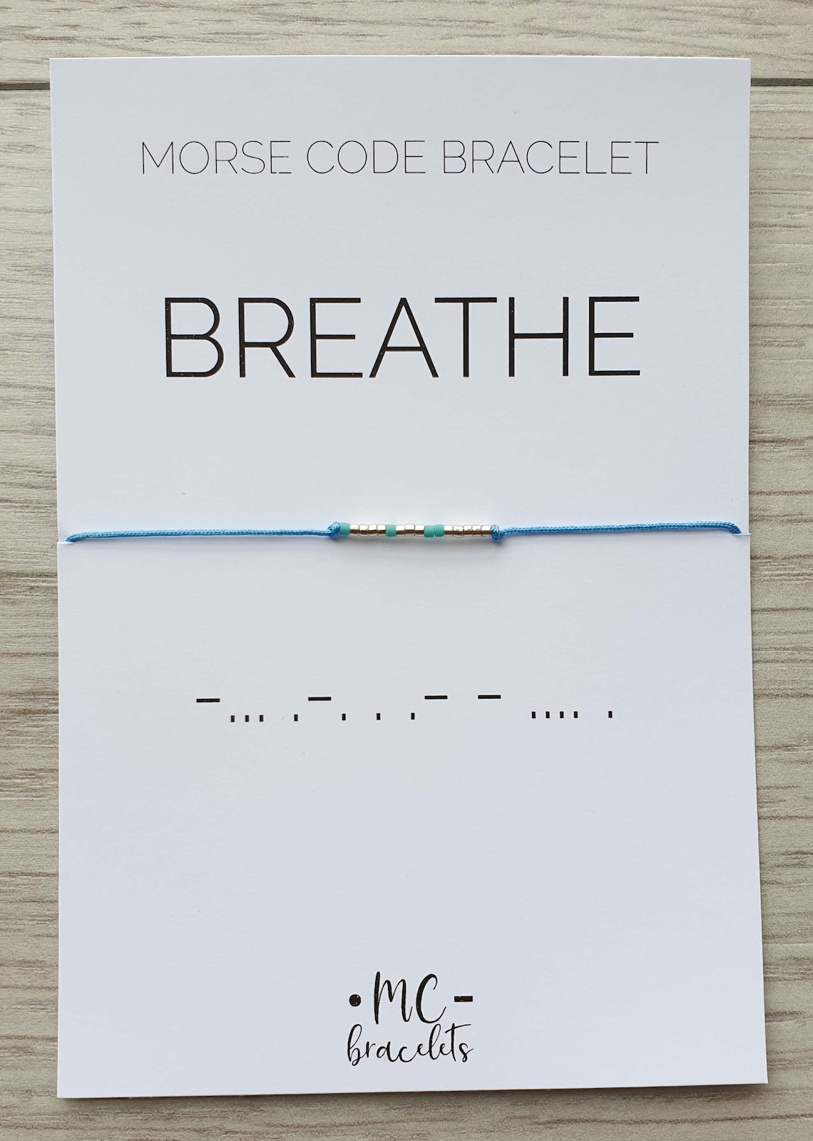 Breathe Morse Code Bracelet Breathe Jewelry Morse Code - Etsy