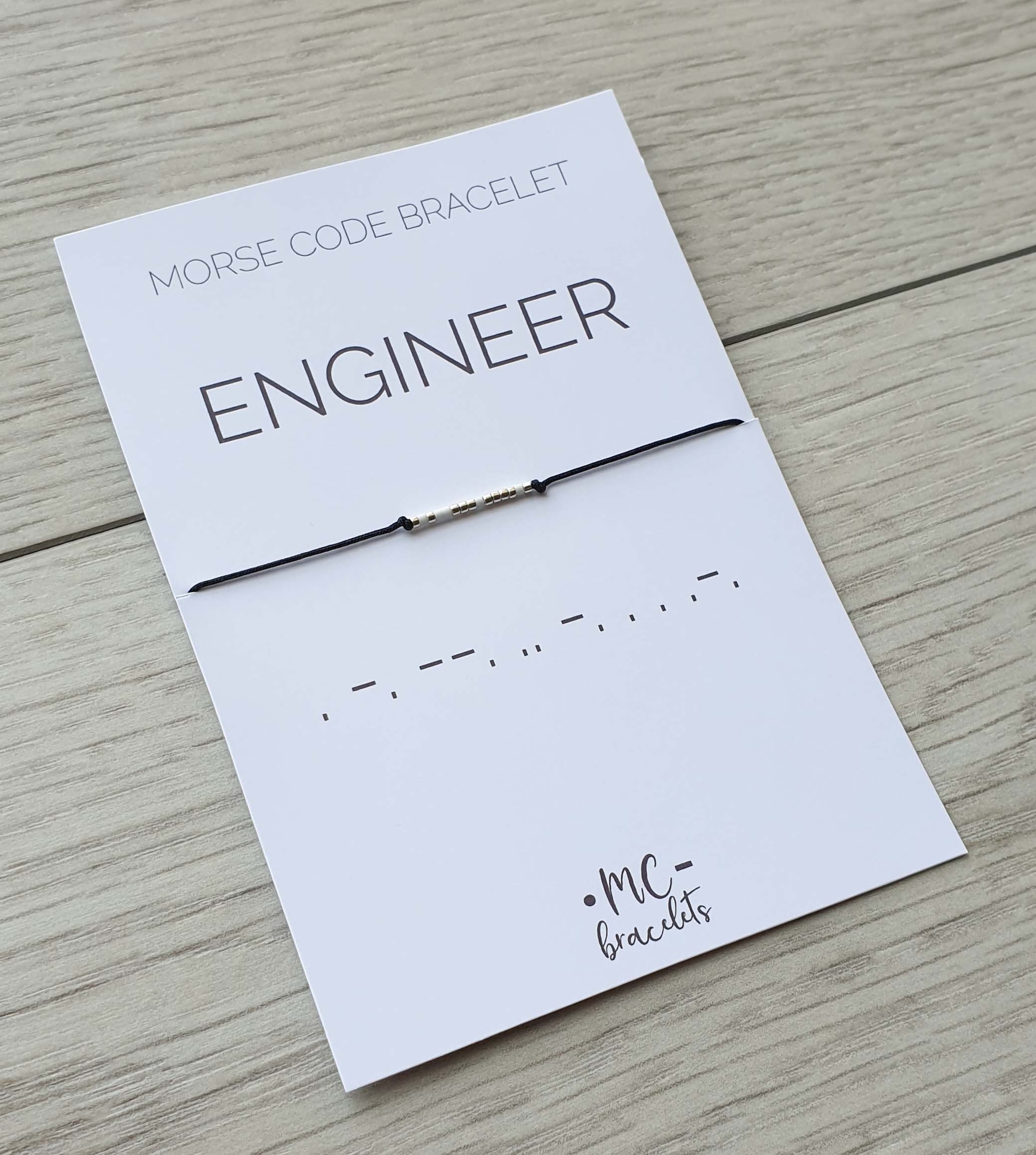 Engineer Morse Code Bracelet Engineer Jewelry Engineer Gift - Etsy