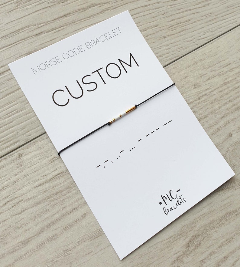 Custom Morse Code Bracelet Custom Jewelry Customized - Etsy